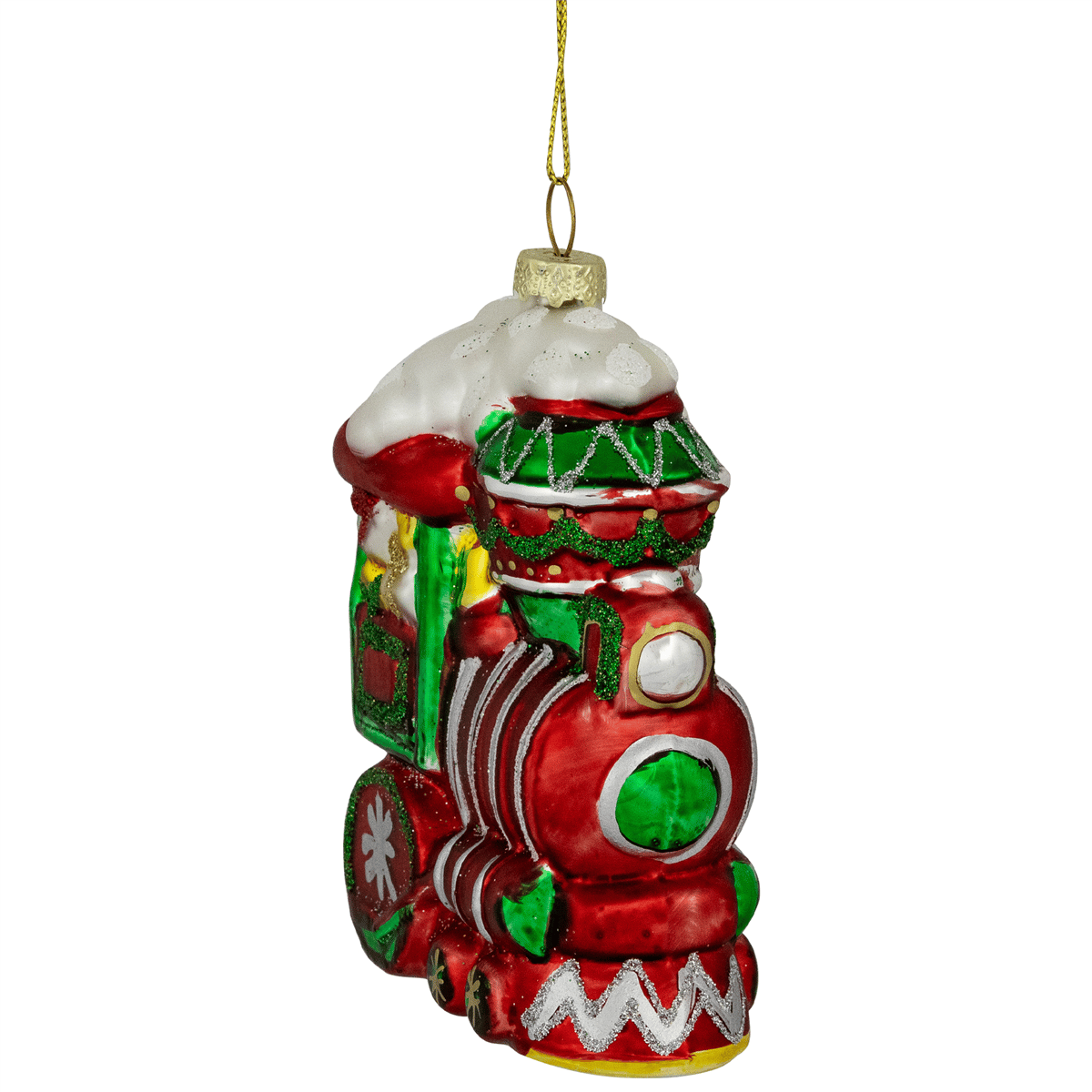 Click here for Northlight Glittered Train Christmas Glass Hanging... prices