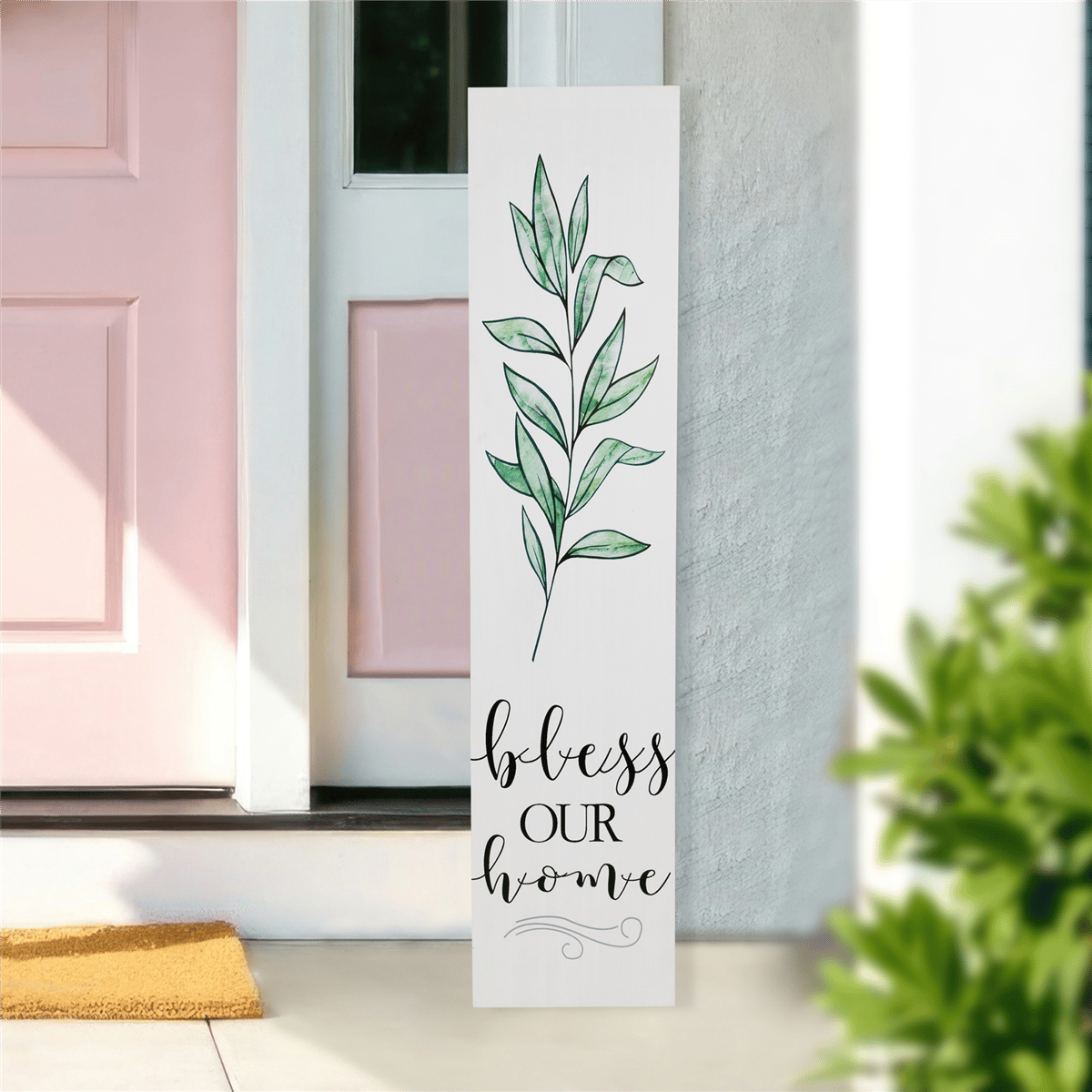 Click here for Northlight 36in. Bless Our Home Wooden Porch Board... prices