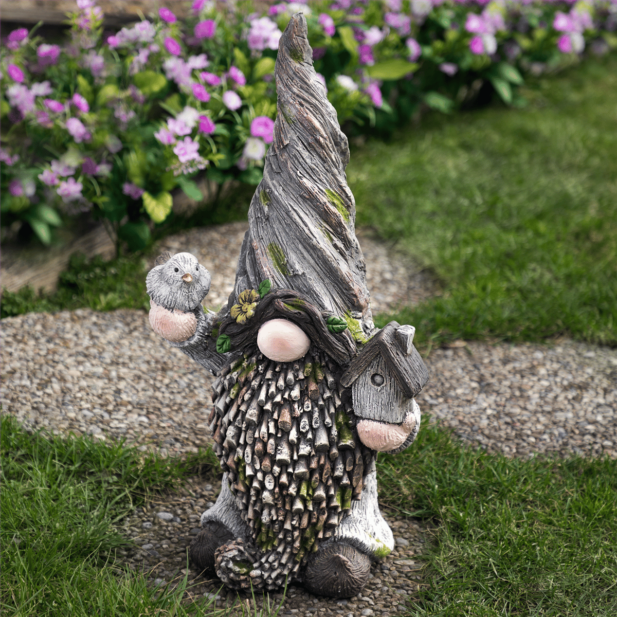 Click here for Northlight Gnome with Bird House Outdoor Garden St... prices