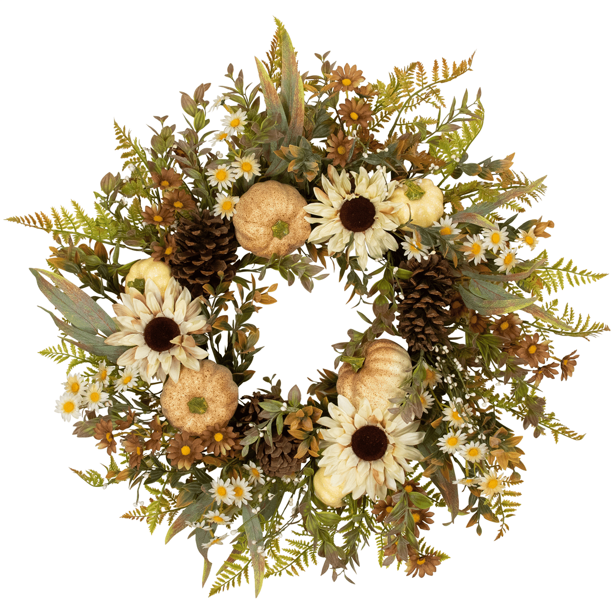 Click here for Northlight 28in. Sunflowers & Pumpkins Fall Harves... prices