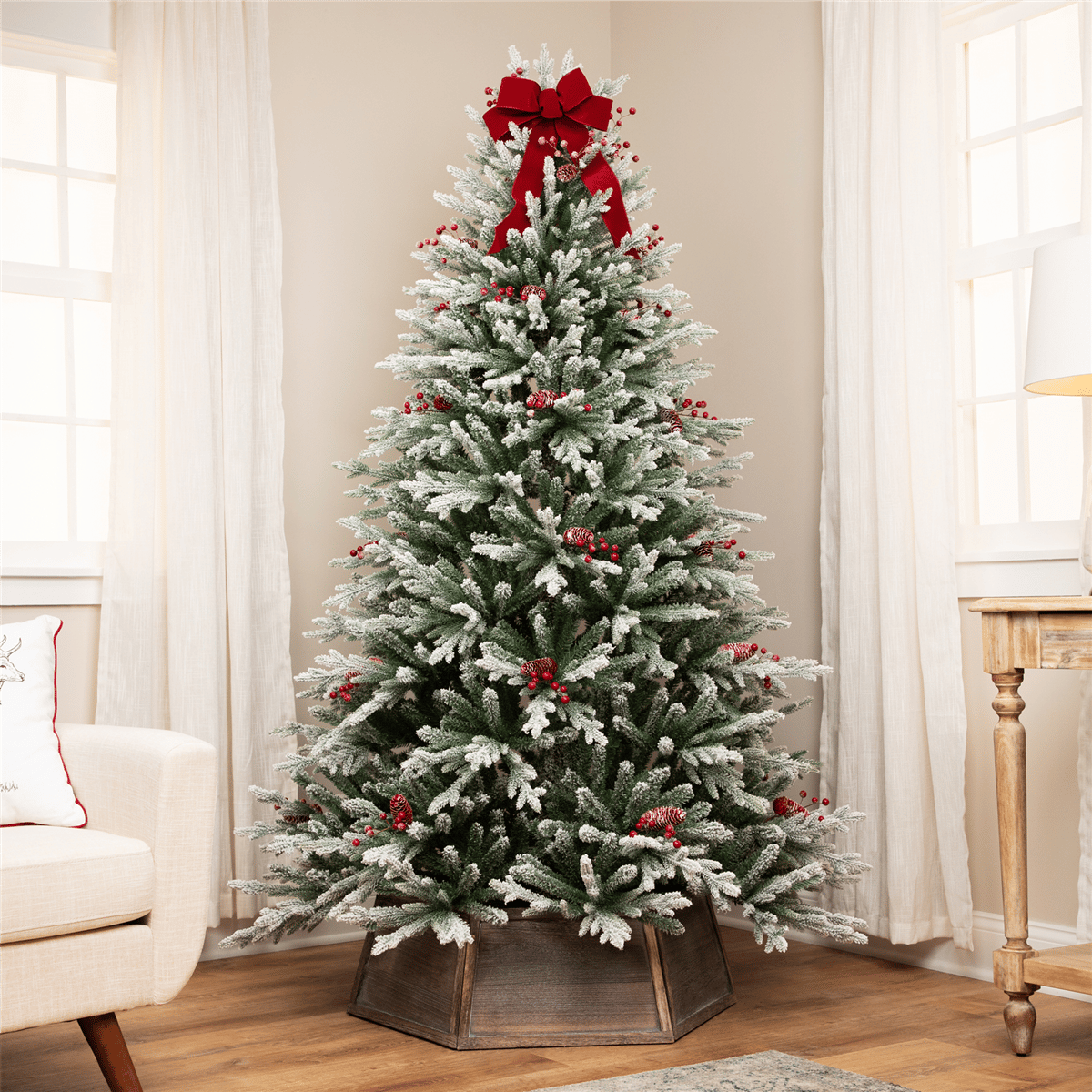 Click here for Northlight Real Touch(tm) 6.5ft. Flocked Grove Fir... prices