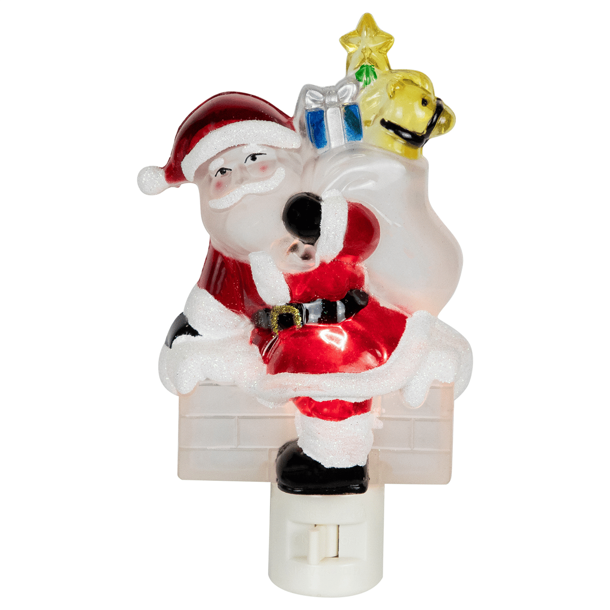 Click here for Northlight Santa Climbing Chimney Christmas Nightl... prices