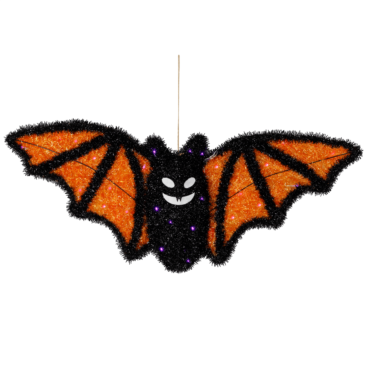 Northlight 25 Led Lighted Bat Halloween Yard Art  One Size  Black