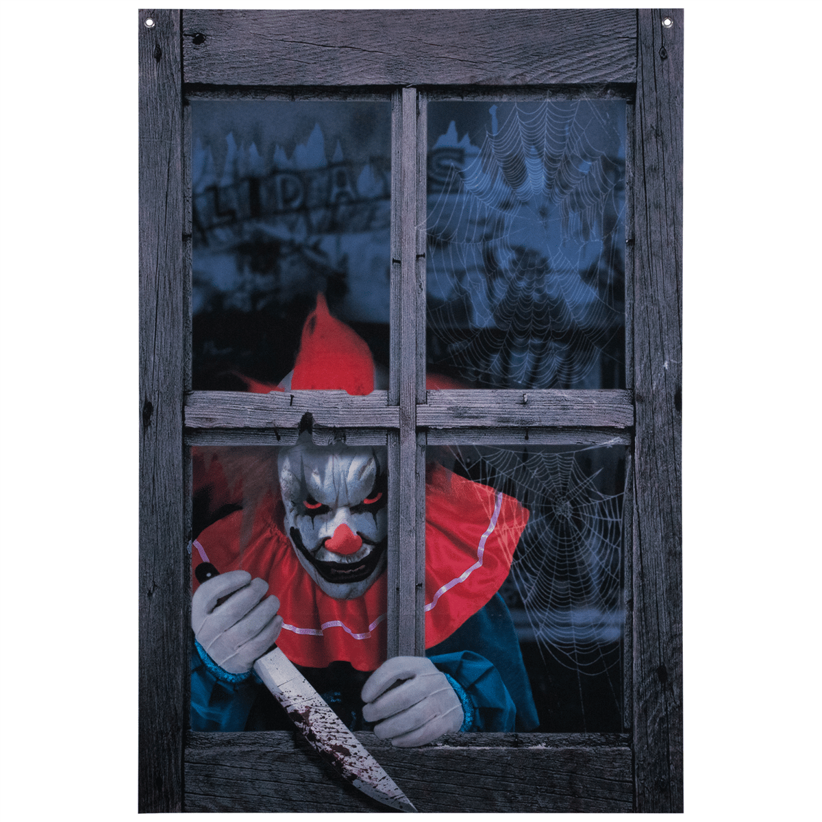 Northlight 47 Creepy Clown Scary Window Halloween Decoration - Multi