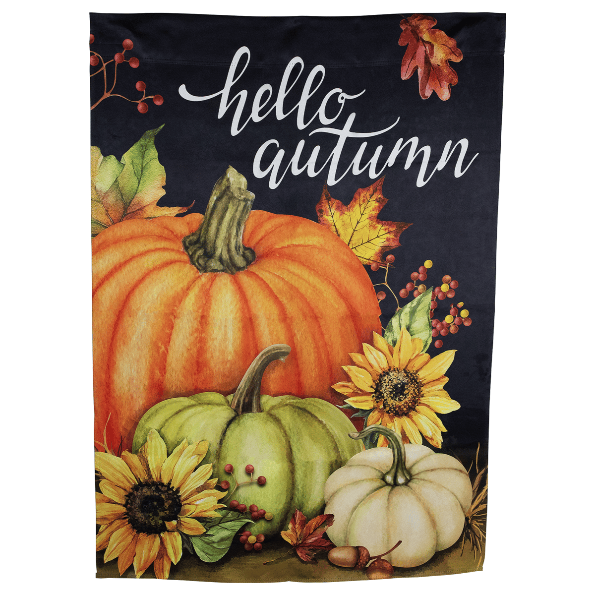 Click here for Northlight Hello Autumn Fall Harvest House Flag prices