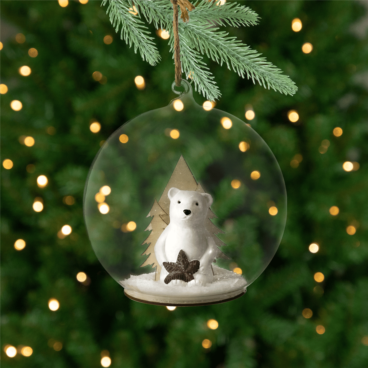 Click here for Northlight Polar Bear in Snow Glass Globe Christma... prices