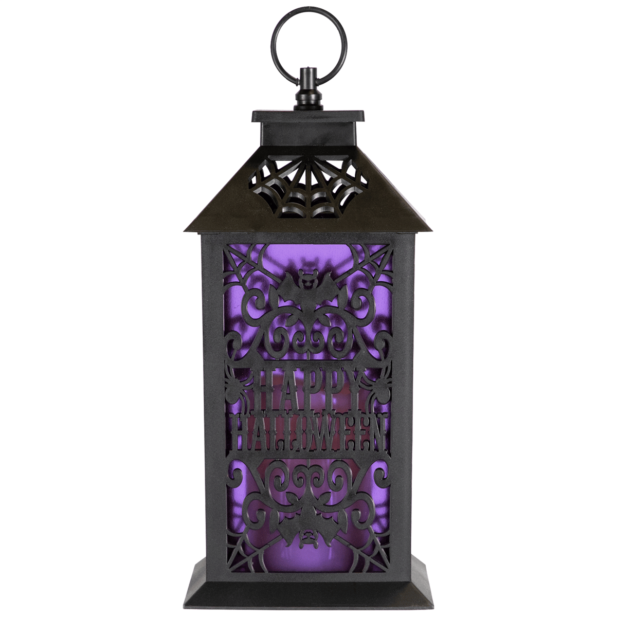 Click here for Northlight LED LIghted Bats Happy Halloween Candle... prices