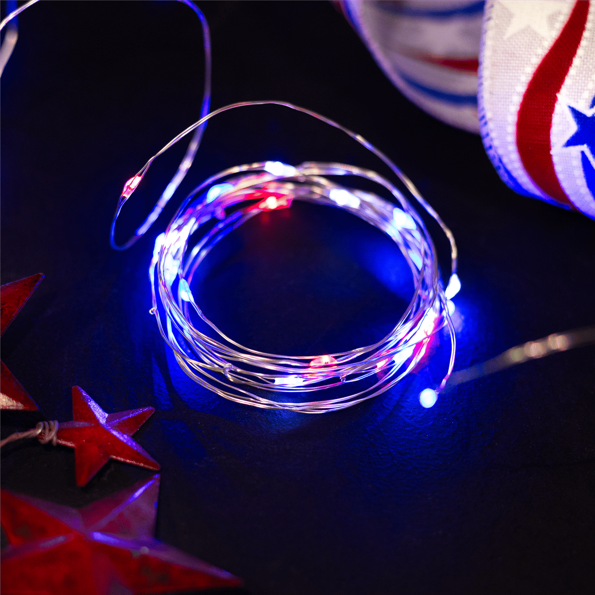 Click here for Northlight Patriotic LED Micro Fairy Lights prices