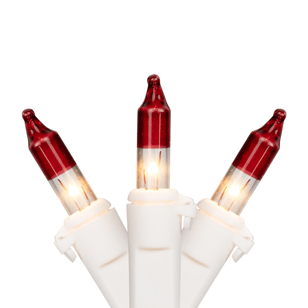 Click here for Northlight 10ft. Mini Clear with Red Tips Christma... prices