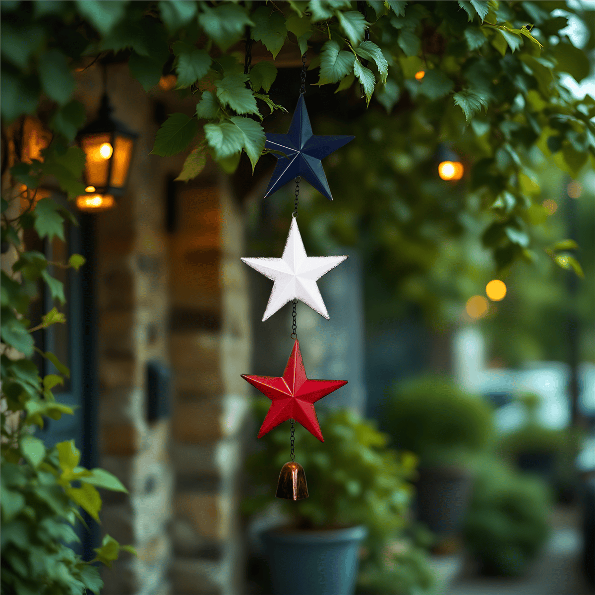 Click here for Northlight Metal Stars and Bell Hanging Patriotic... prices