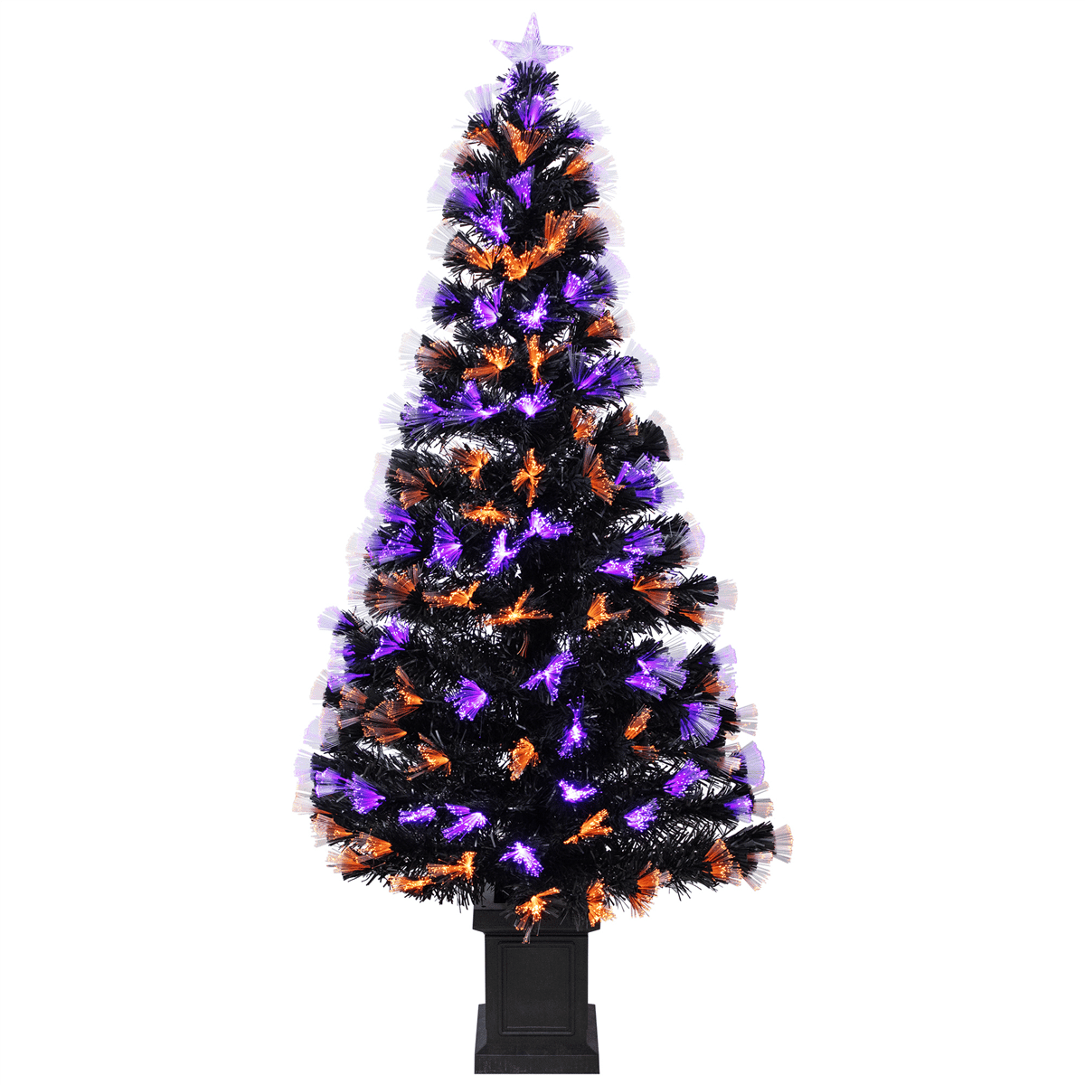 Click here for Northlight 5ft. Black Fiber Optic LED Pine Potted... prices