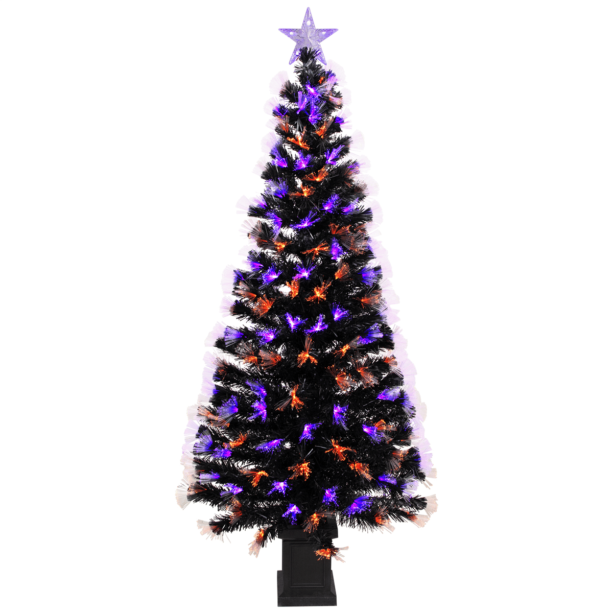 Click here for Northlight 6ft. Black Fiber Optic LED Pine Potted... prices