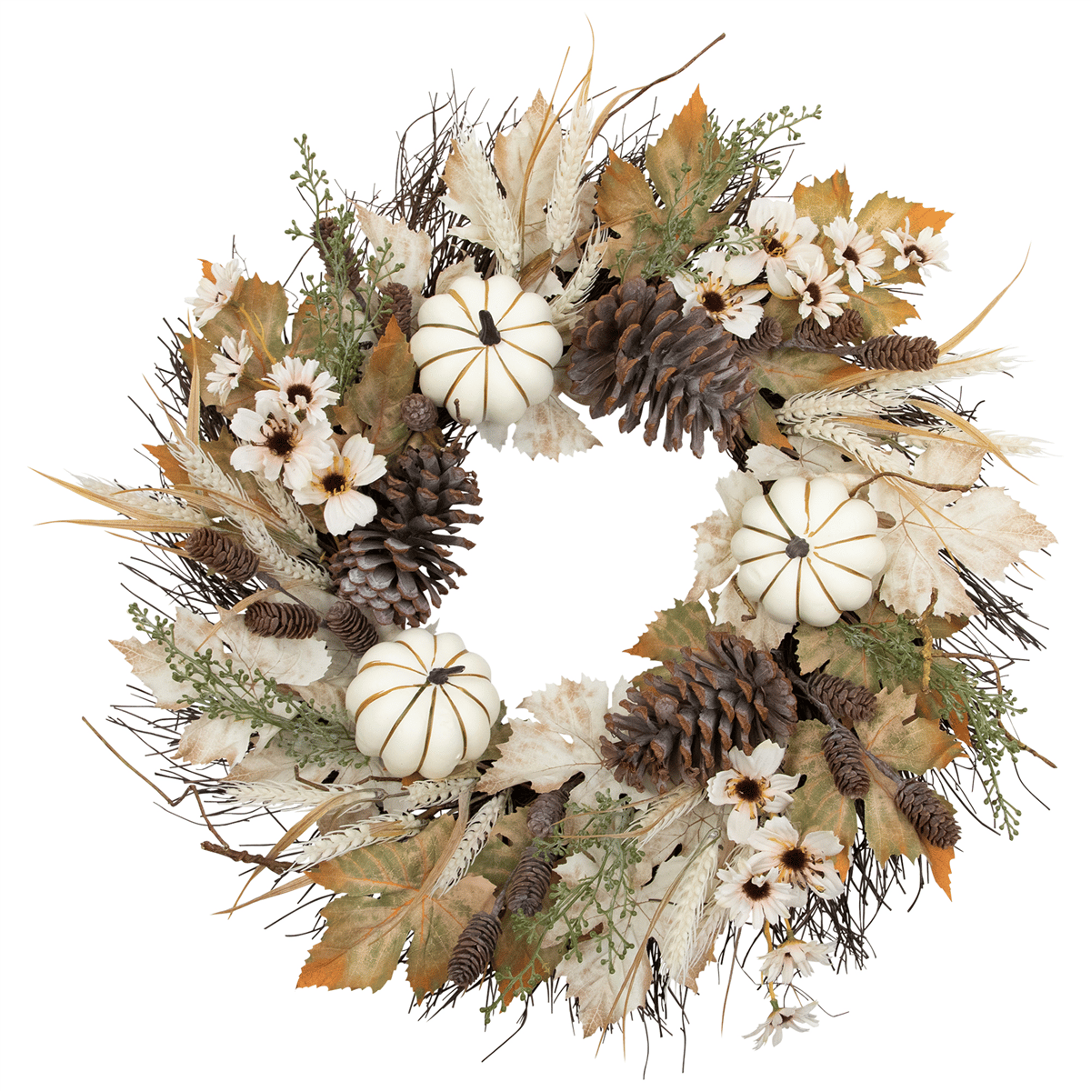 Click here for Northlight 24in. Pumpkin & Pinecone Fall Harvest W... prices