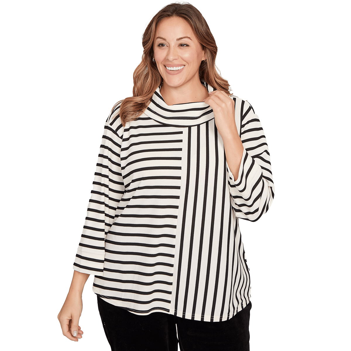 Click here for Plus Size Hearts of Palm Perfectly Paisley Cowl Ne... prices