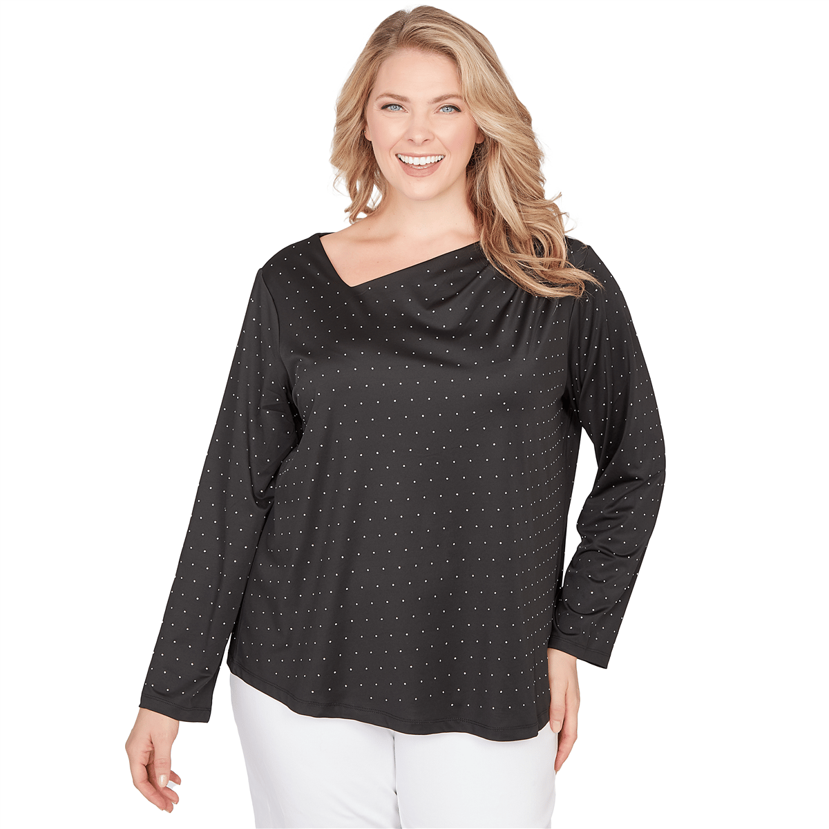 Click here for Plus Size Hearts of Palm Perfectly Paisley Asymmet... prices