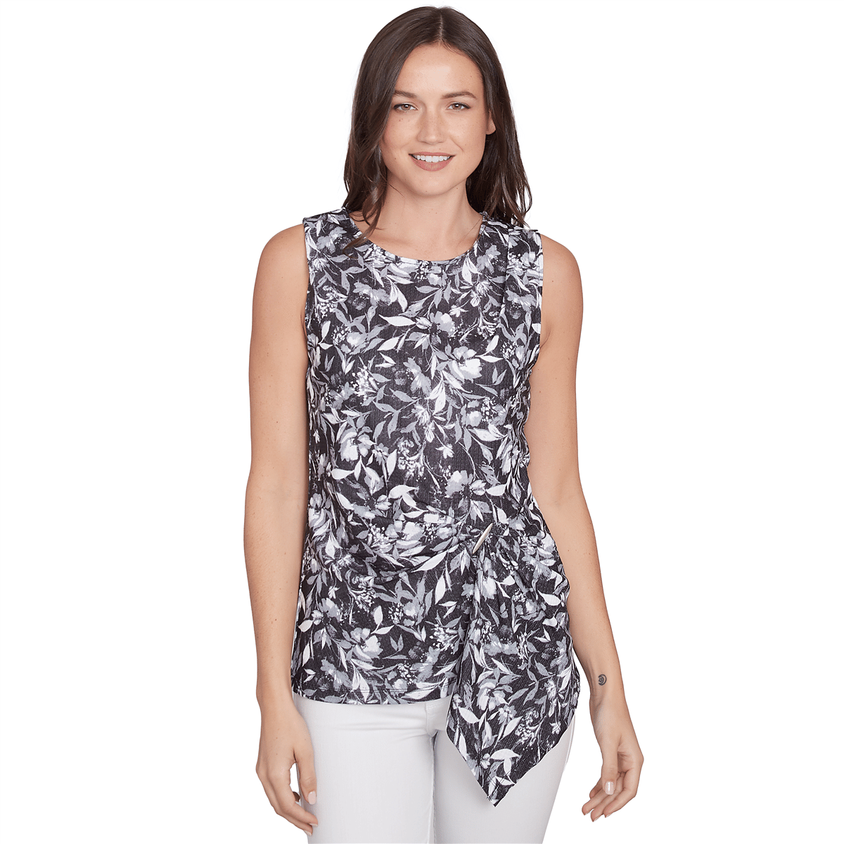 Click here for Womens Emaline Dallas Sleeveless Floral Tie Drape... prices