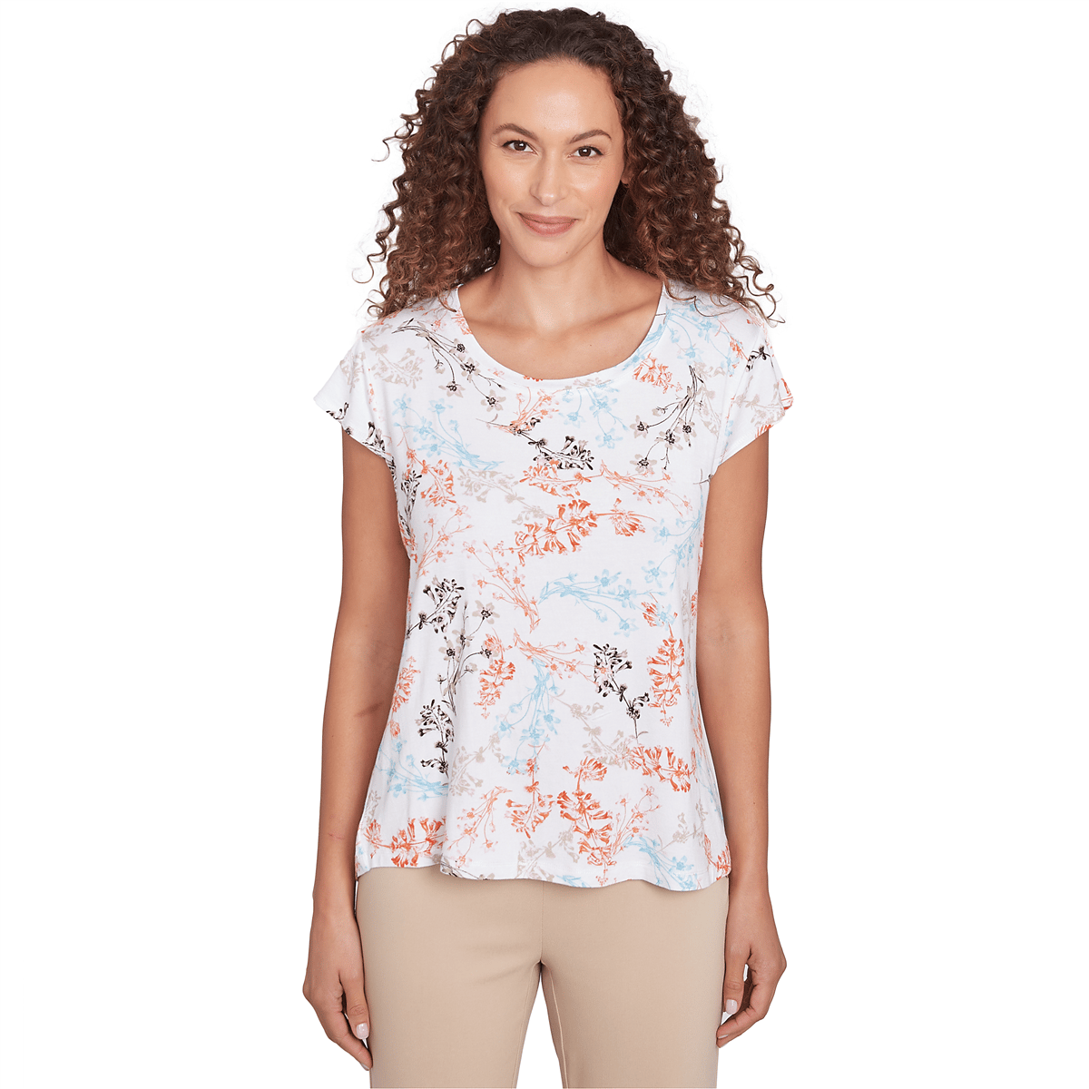 Click here for Womens Emaline Key Items Cap Sleeve Honeysuckle Te... prices