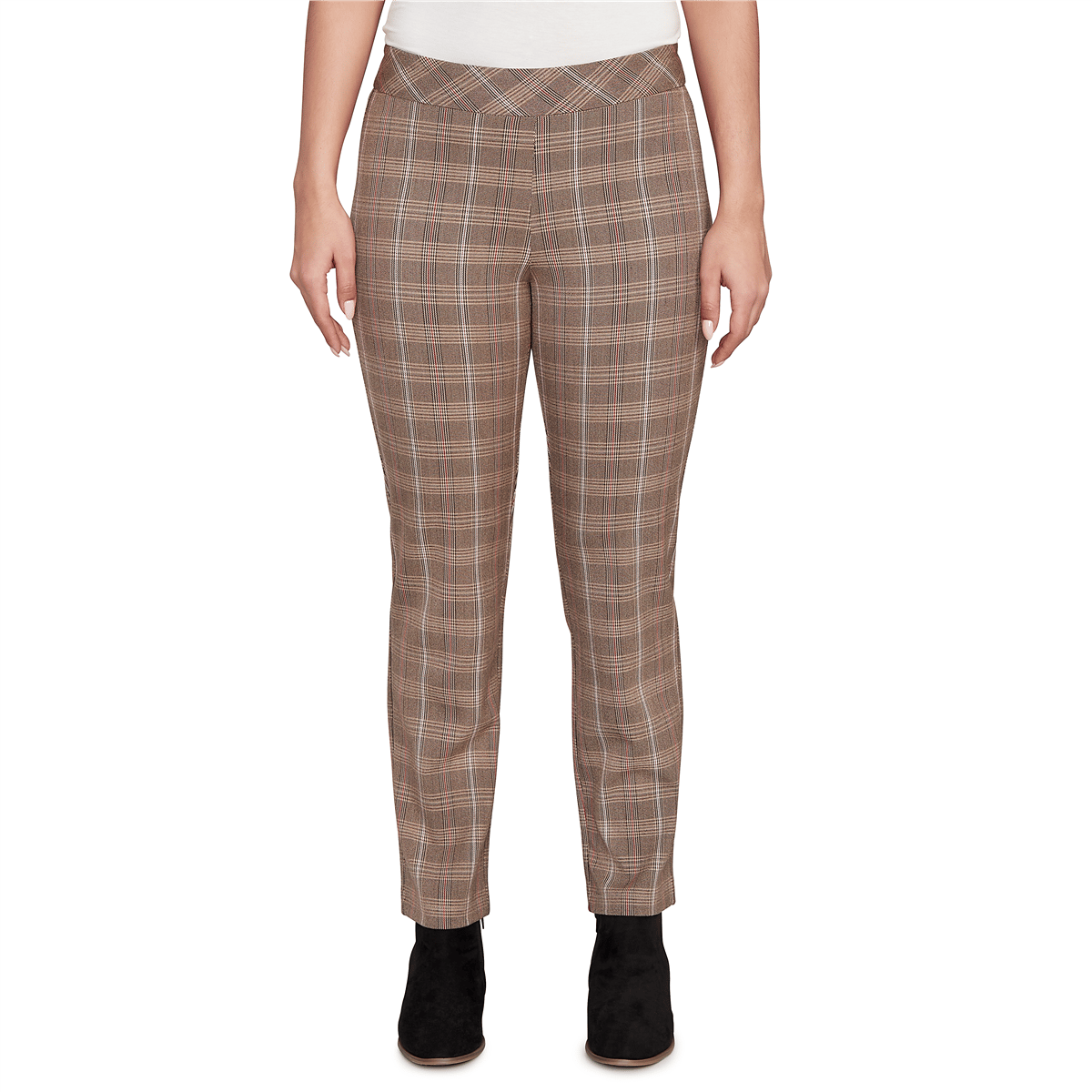 Click here for Womens Emaline Rockford Plaid Pull On Slim Ankle P... prices