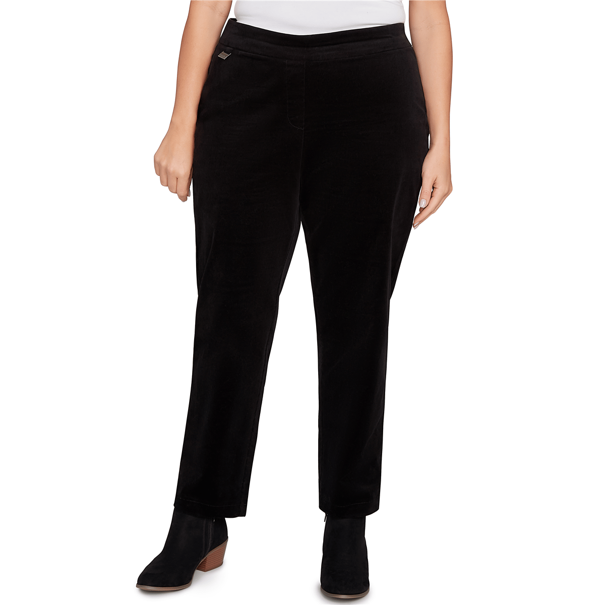 Click here for Plus Size Emaline Deerfield Solid Corduroy Pull On... prices
