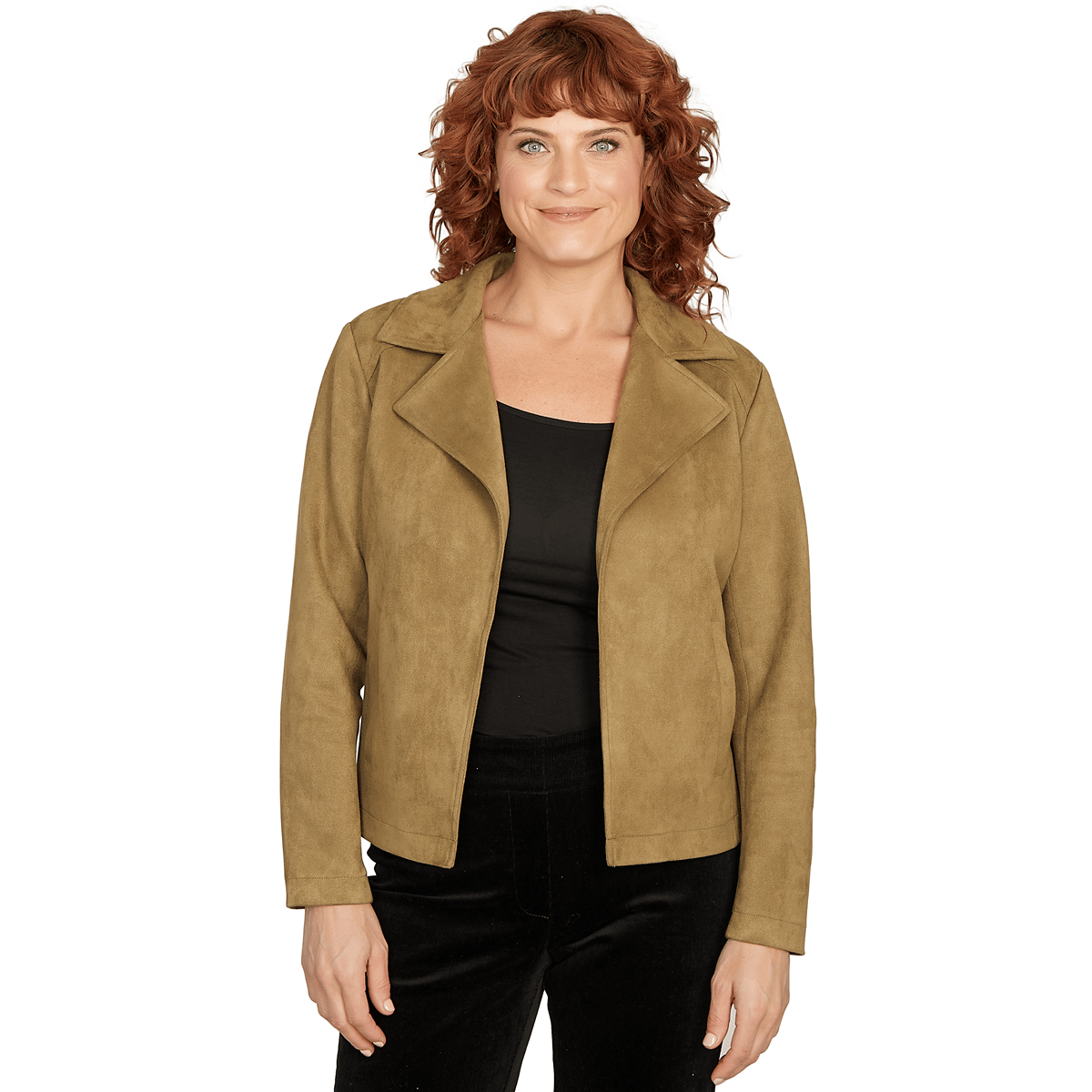 Click here for Petite Emaline Deerfield Faux Suede Jacket prices
