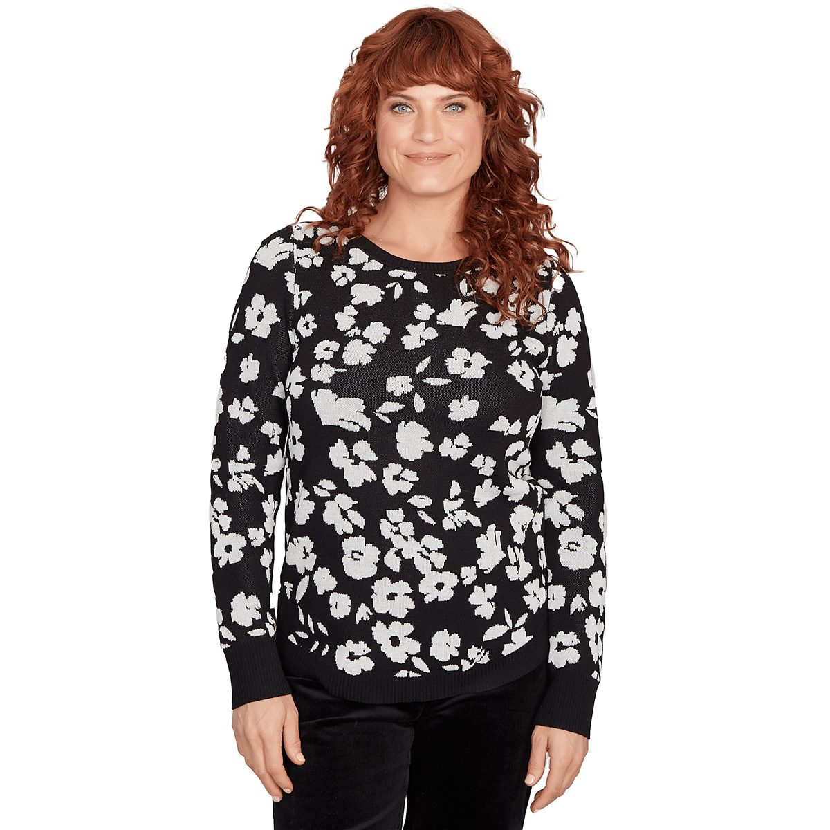 Click here for Petite Emaline Deerfield Long Sleeve Floral Round... prices