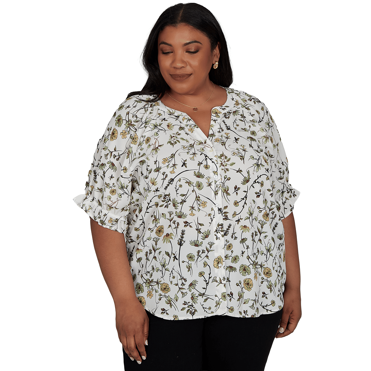 Click here for Plus Size Emaline La Vita Costiera Elbow Sleeve Fl... prices
