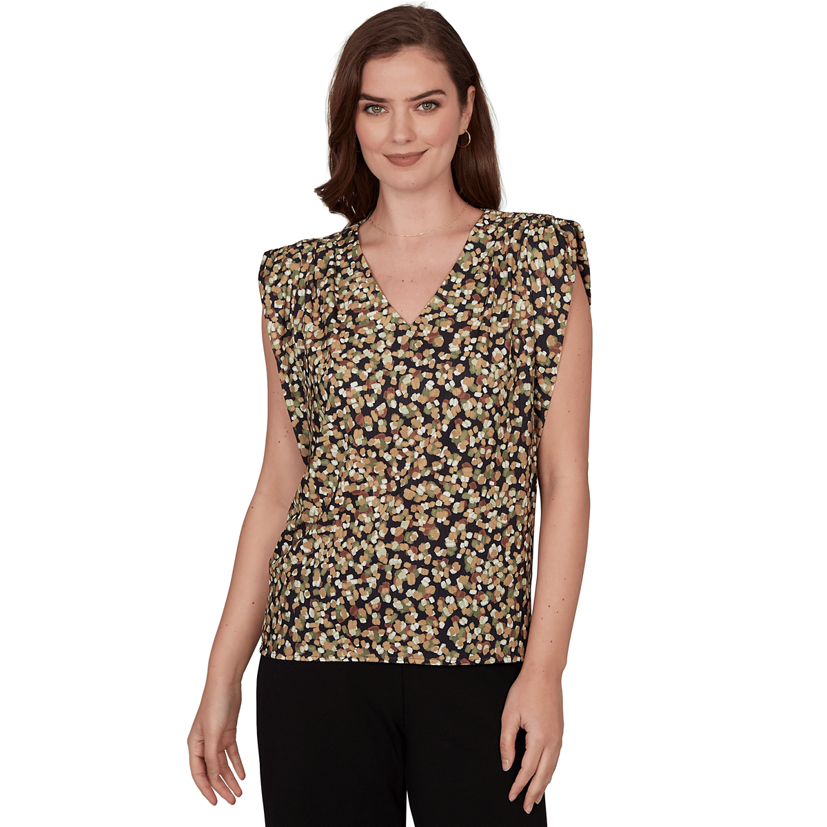 Click here for Womens Emaline Key Items Cap Sleeve Abstract Dot B... prices