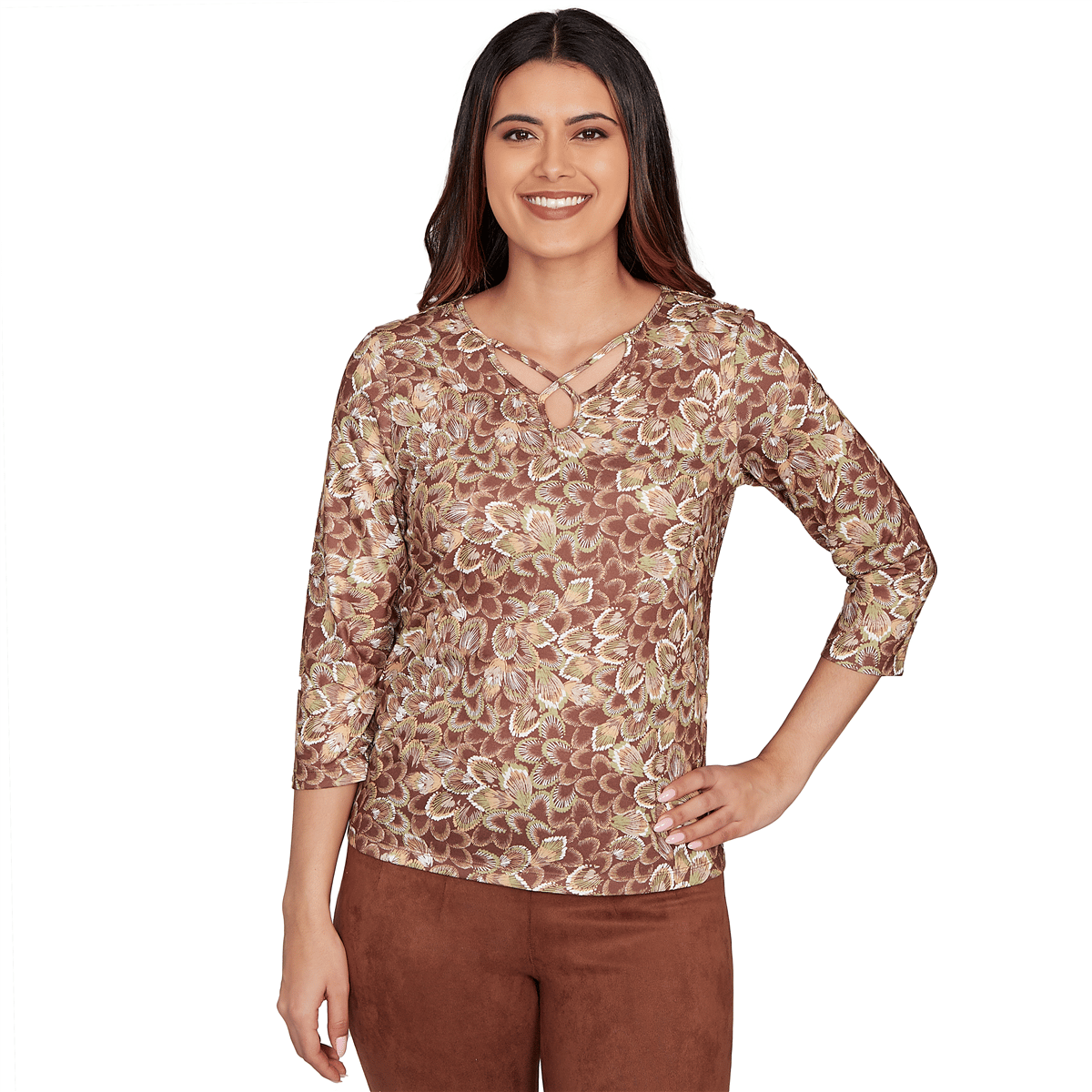Click here for Womens Hearts of Palm Neutral Ground Abstract Keyh... prices