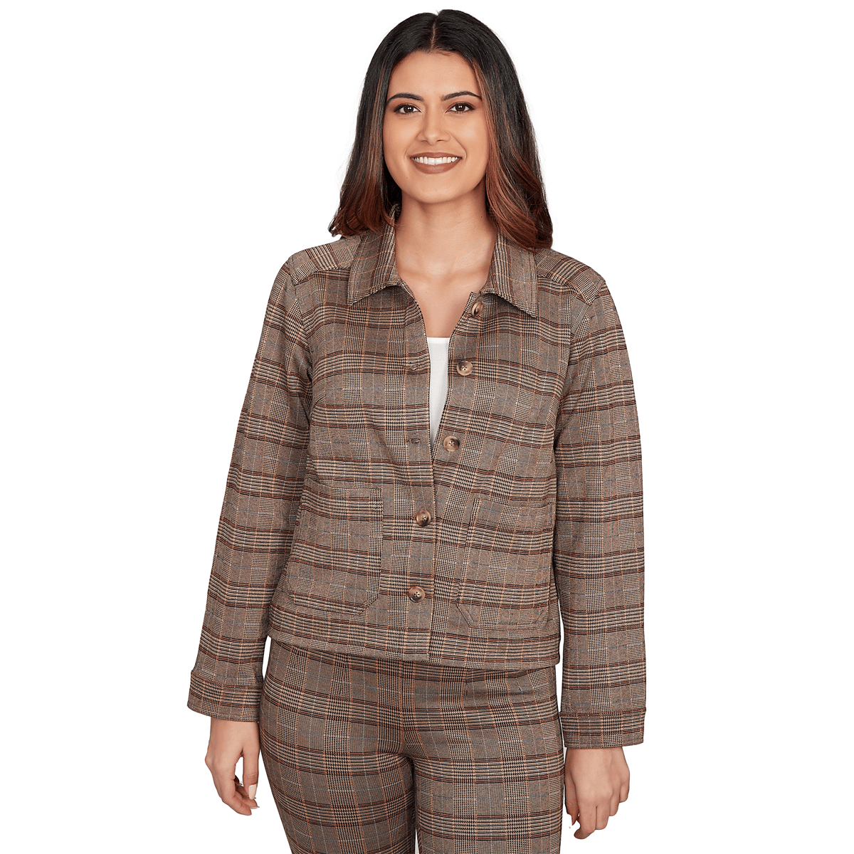 Click here for Petite Hearts of Palm Neutral Ground Long Sleeve P... prices