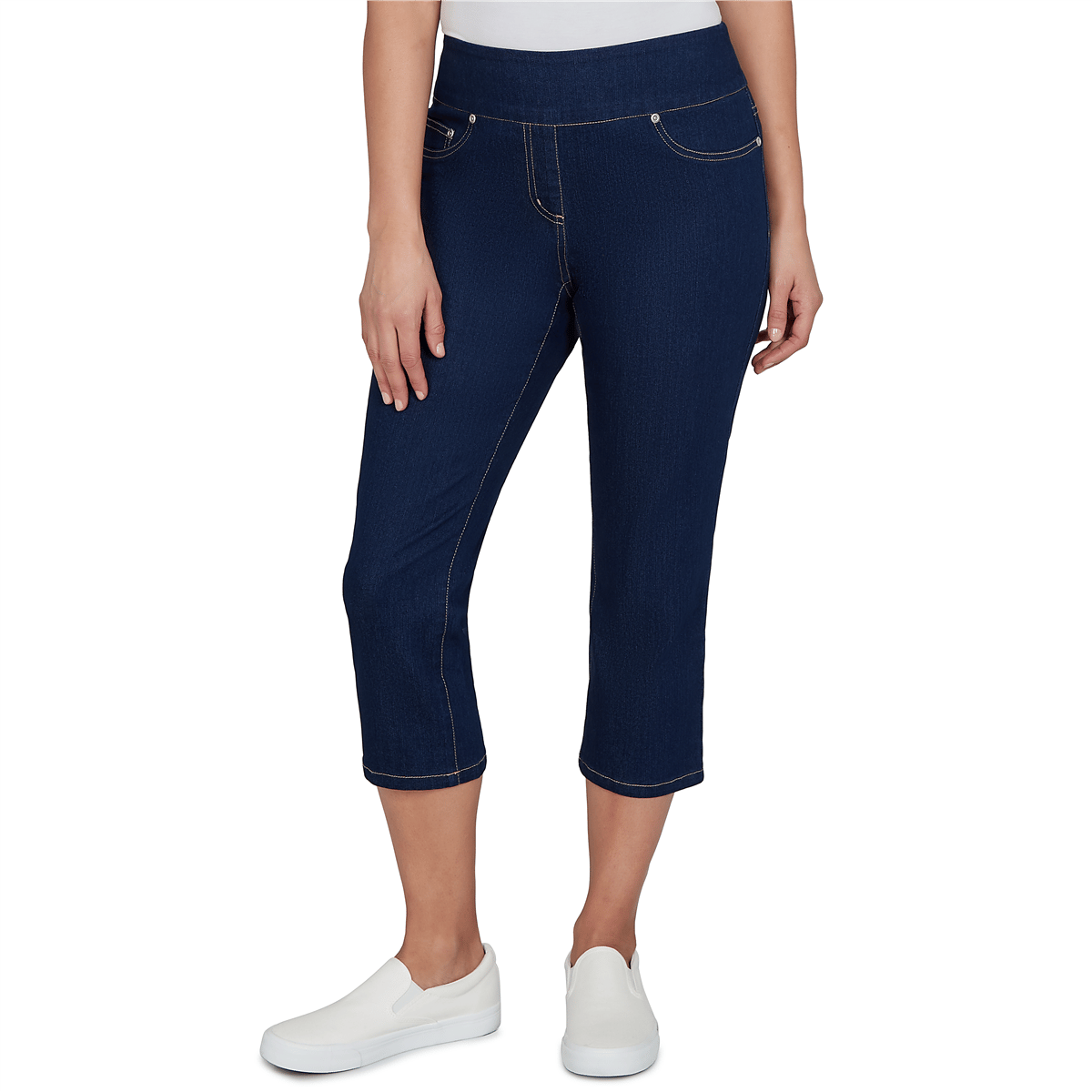 Click here for Petite Hearts of Palm Tropical Twist Stretch Denim... prices
