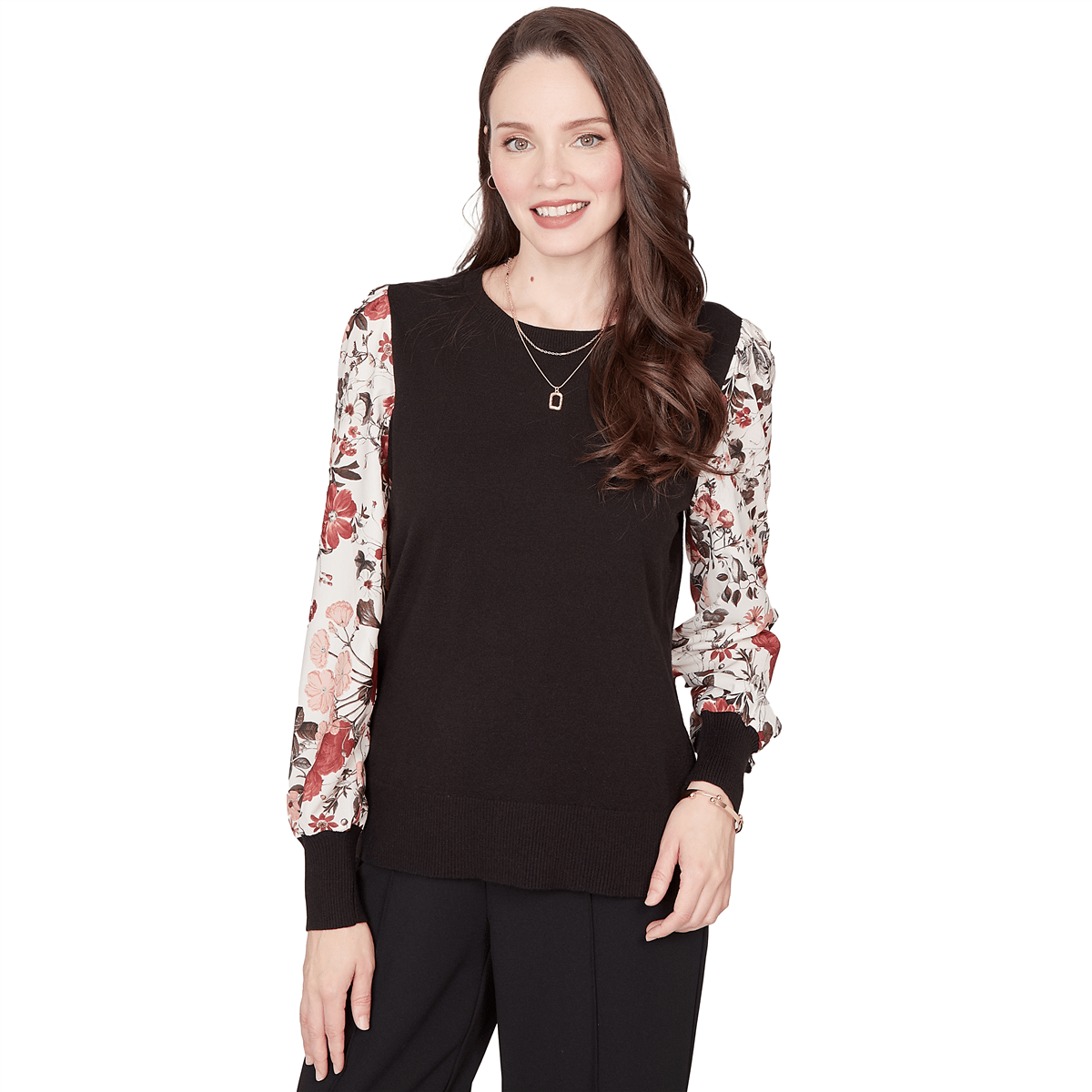 Click here for Petite Emaline Dusted Petals Floral Bishop Sleeve... prices