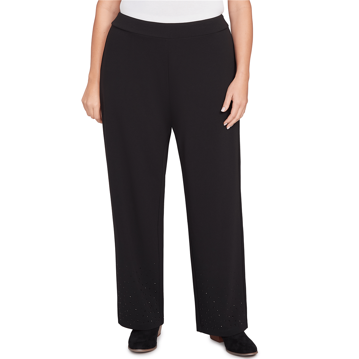 Click here for Plus Size Emaline Easton Embellished Pull-On Casua... prices