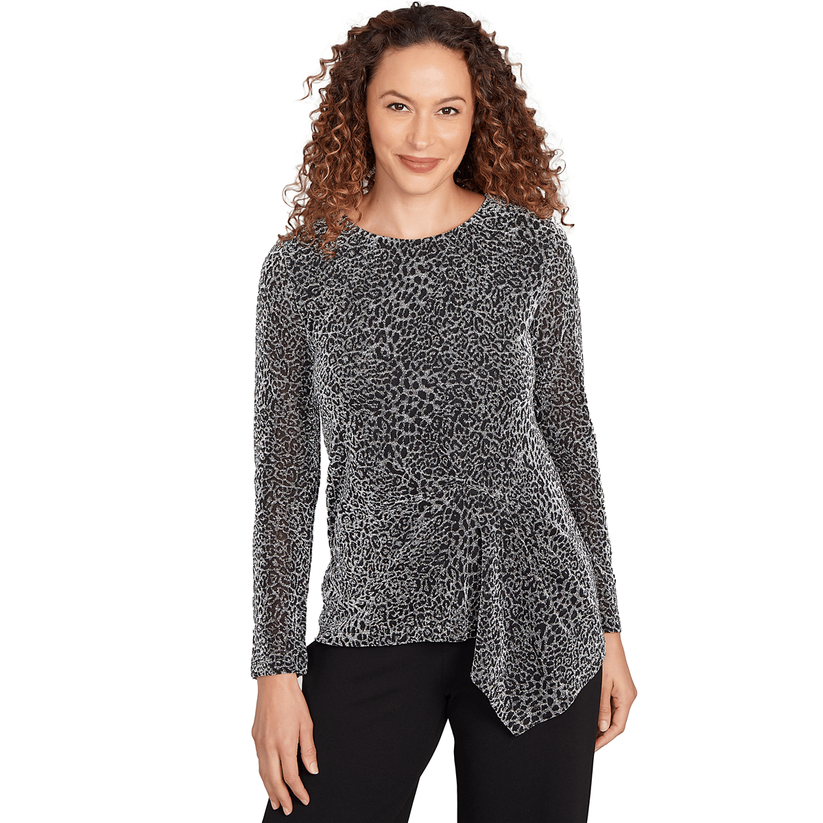 Click here for Womens Emaline Allentown Leopard Asymmetrical Hem... prices