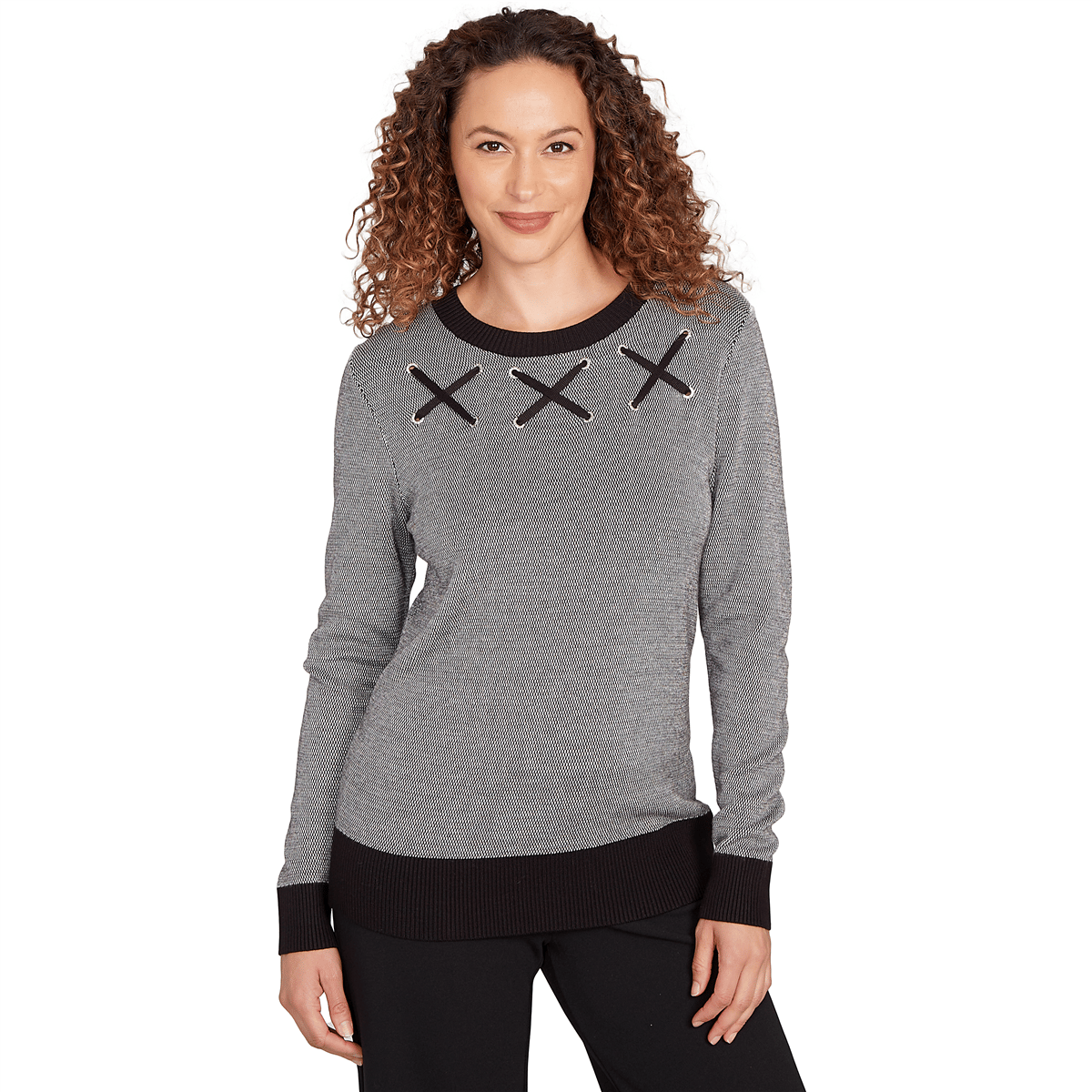 Click here for Womens Emaline Holiday Items Long Sleeve Crew Neck... prices