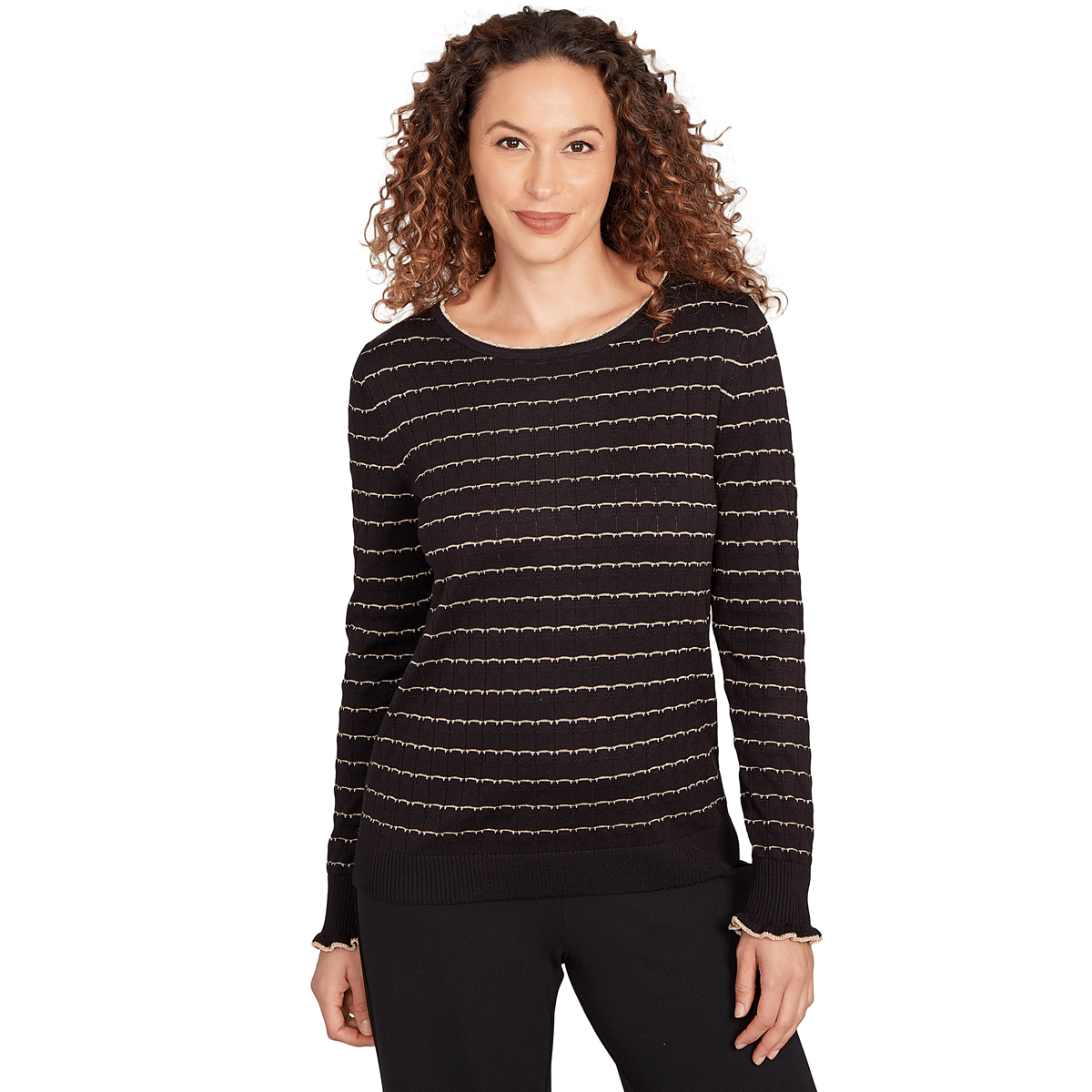 Click here for Womens Emaline Holiday Items Long Scallop Sleeve S... prices