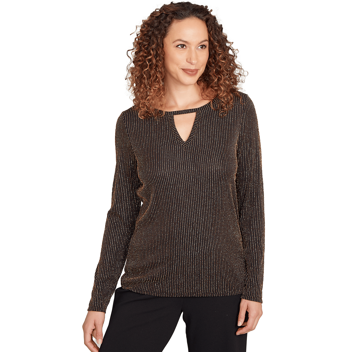 Click here for Womens Emaline Key Items Long Sleeve Keyhole Neck... prices