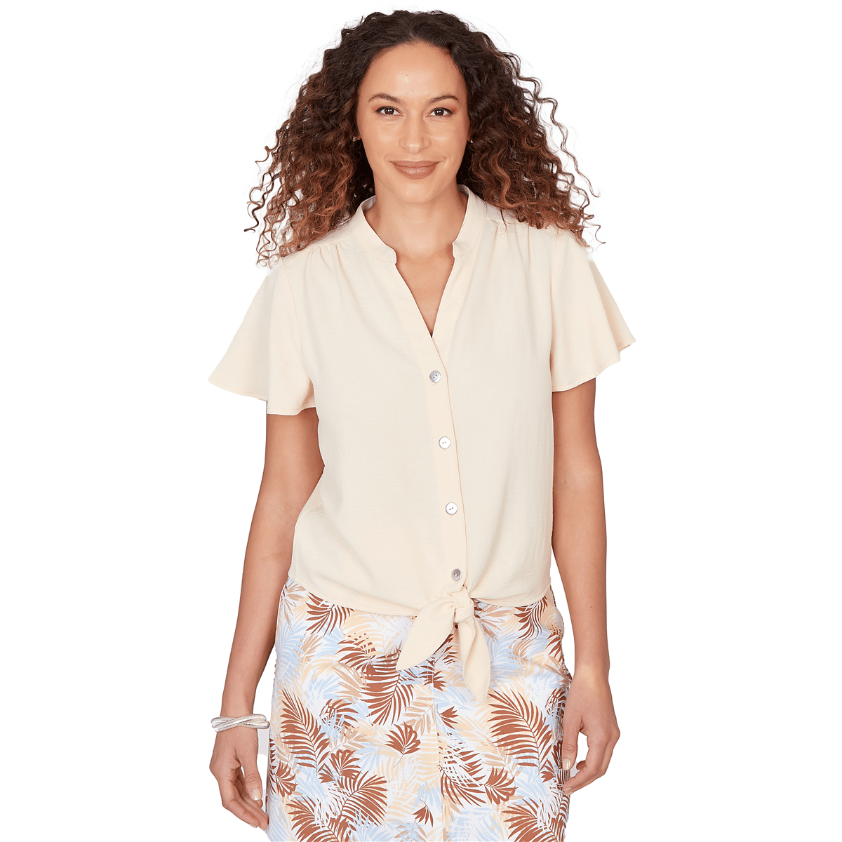 Click here for Petite Hearts of Palm Cool & Collected Short Sleev... prices