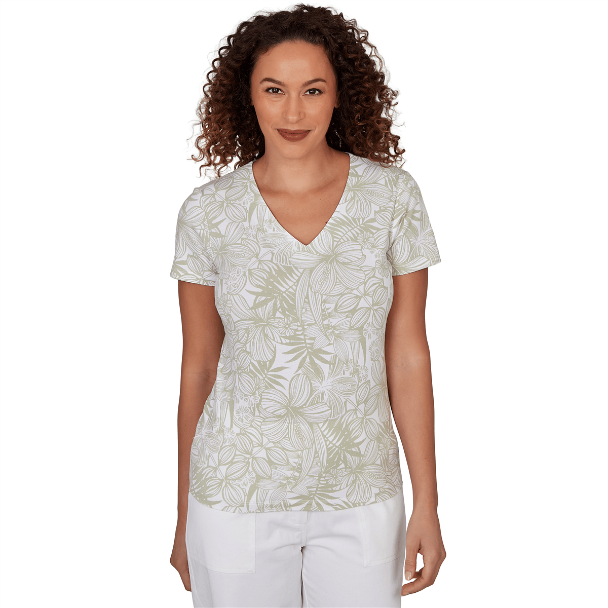 Click here for Petite Hearts of Palm Printed Essentials Tropical... prices