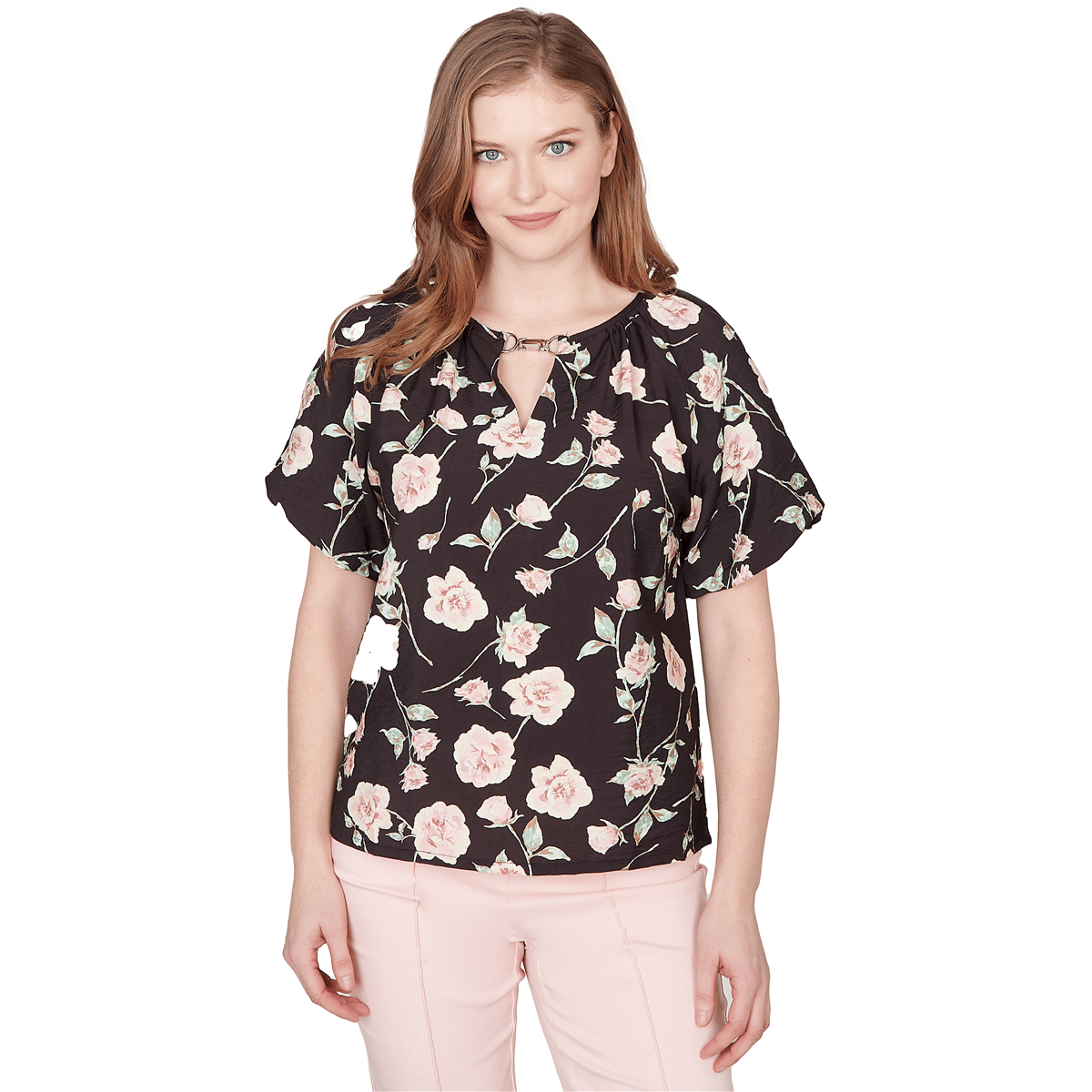 Click here for Womens Emaline Enchanted Bloom Keyhole Neck Floral... prices