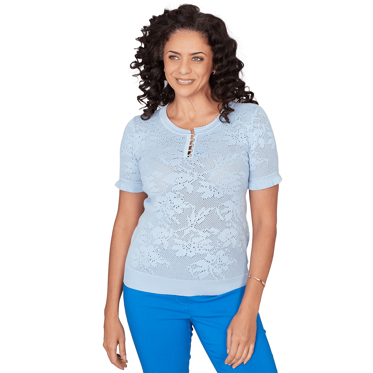 Click here for Womens Emaline Limoncello Sunrise Floral Pointelle... prices