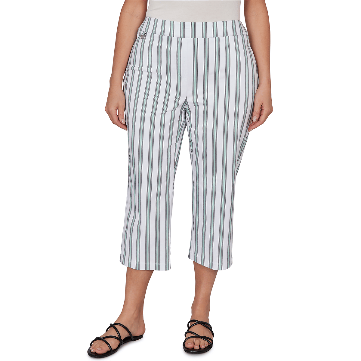 Click here for Plus Size Emaline Verde Grove I Stripe Pull On Cap... prices