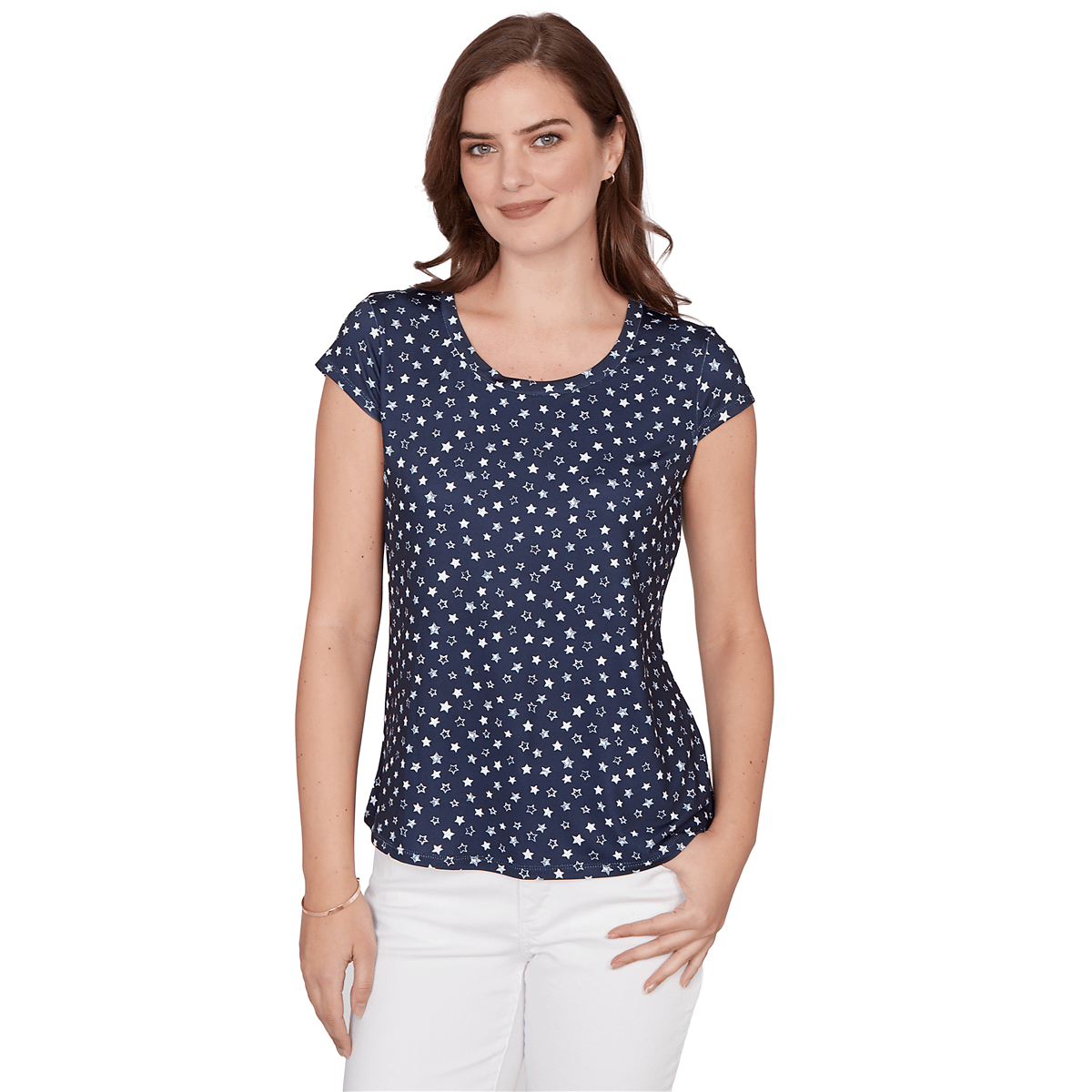 Click here for Womens Emaline Sapphire Serenade II Cap Sleeve Sta... prices