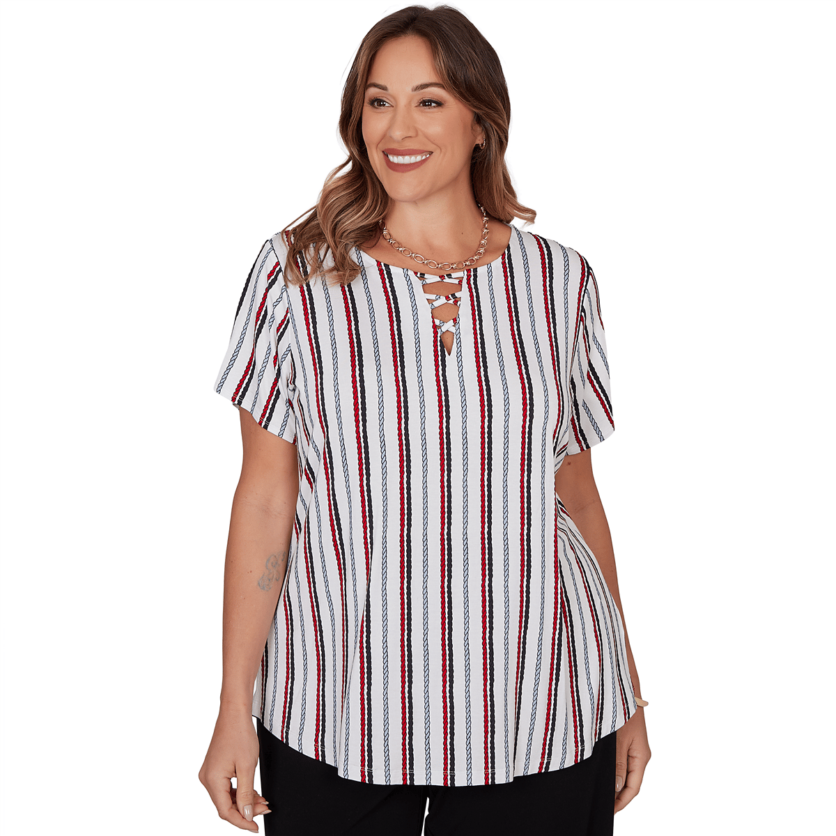 Click here for Plus Size Emaline Sapphire Serenade II Stripe Rope... prices