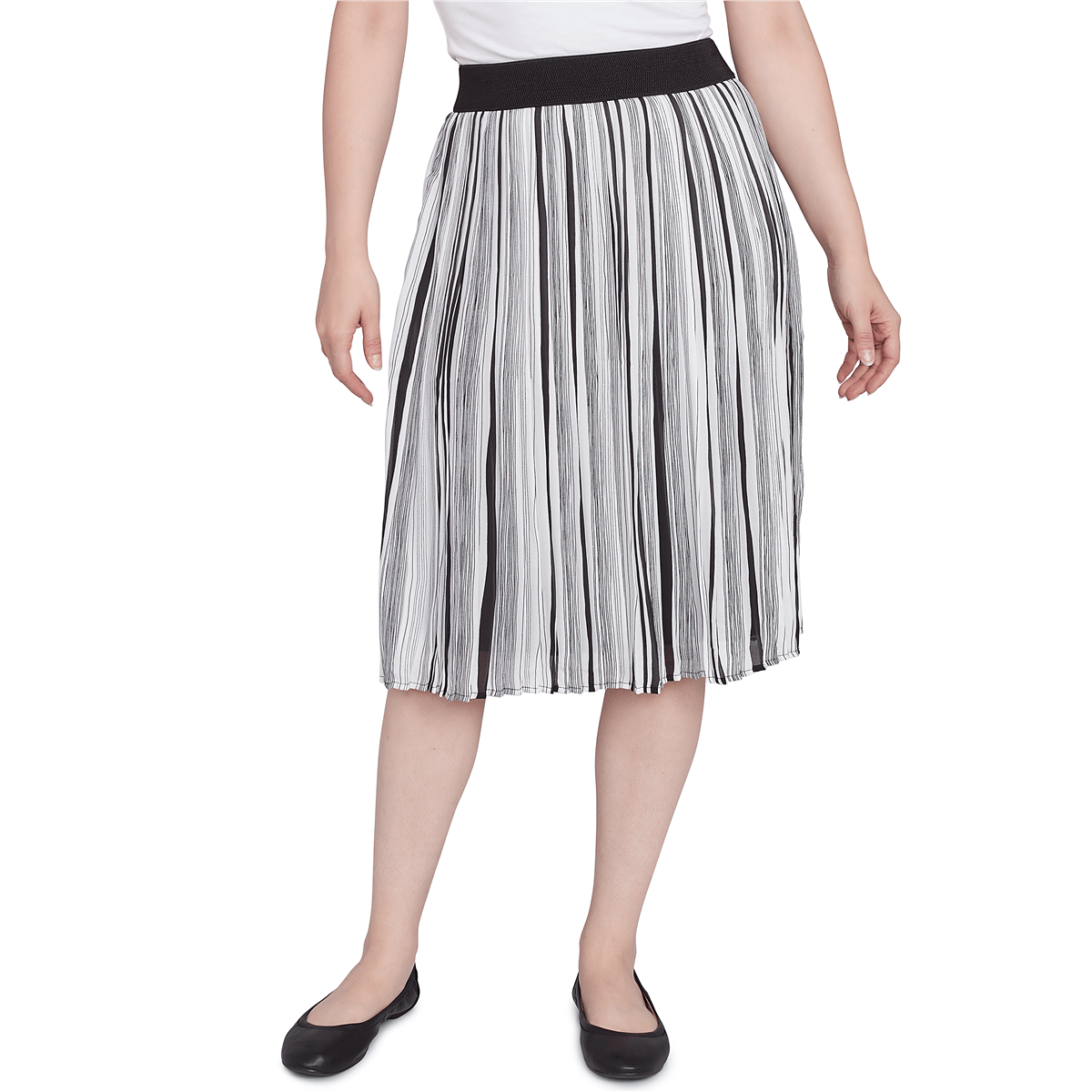 Click here for Womens Emaline Essentials Pull-On Pleat Stripe Ski... prices