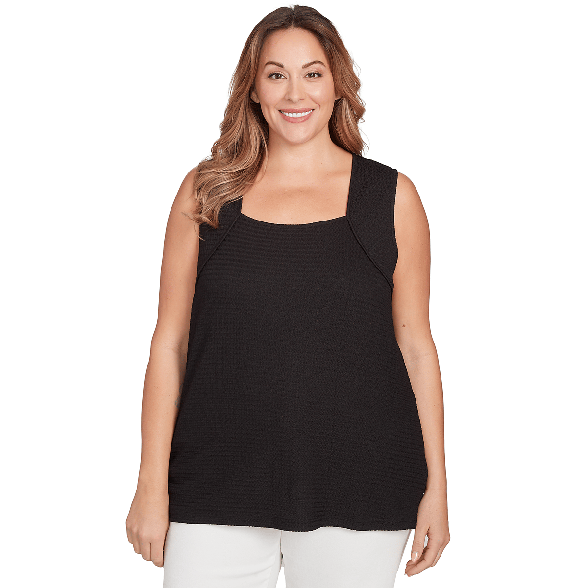 Click here for Plus Size Emaline Essentials Wavy Texture Square N... prices