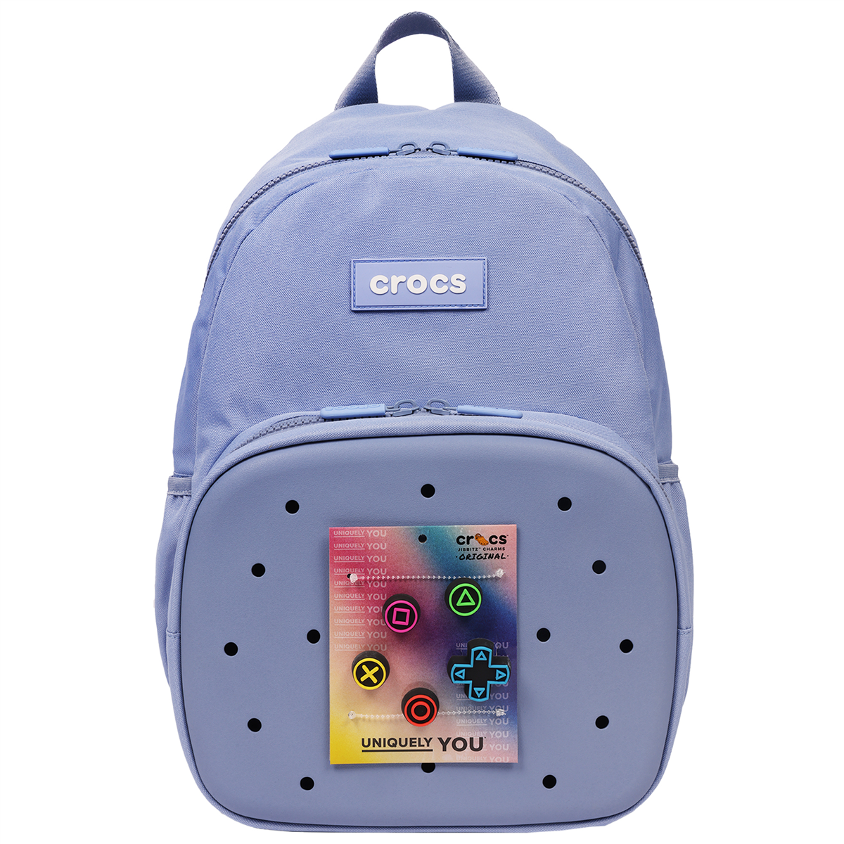 Click here for Crocs(tm) Back to School Blue Backpack with Game J... prices