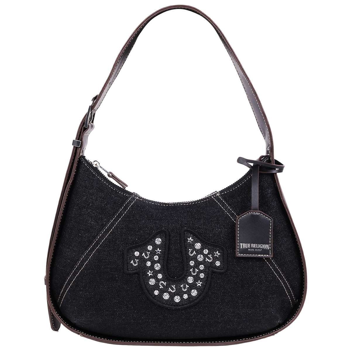 Click here for True Religon Studded Logo Denim Hobo Bag prices