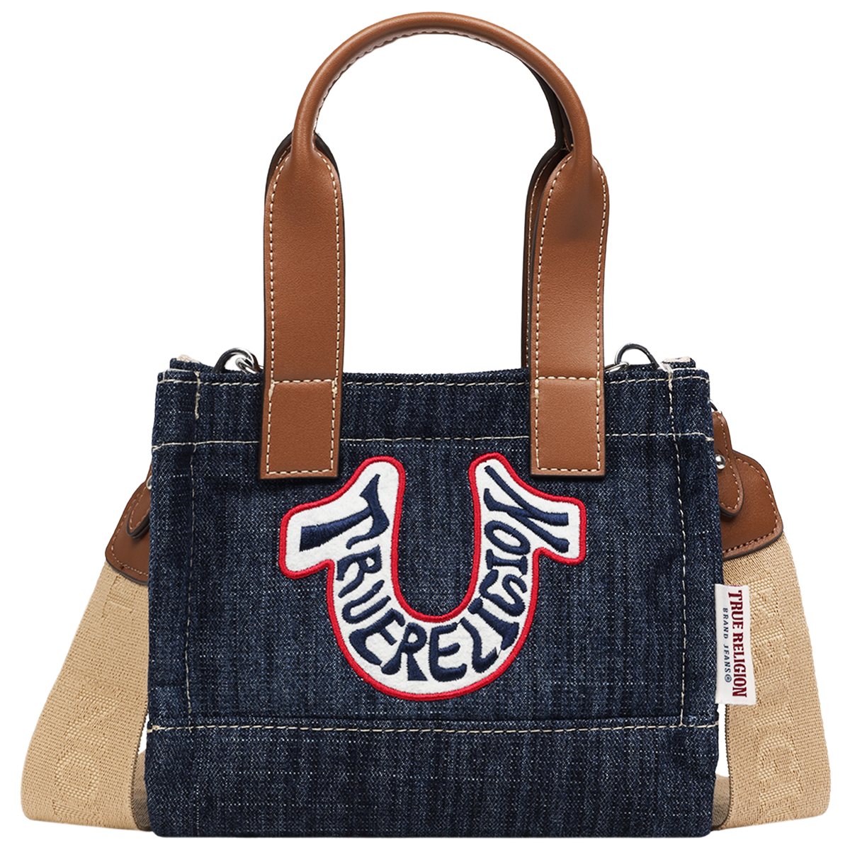 Click here for True Religion Retro Horseshoe Denim Mini Tote prices