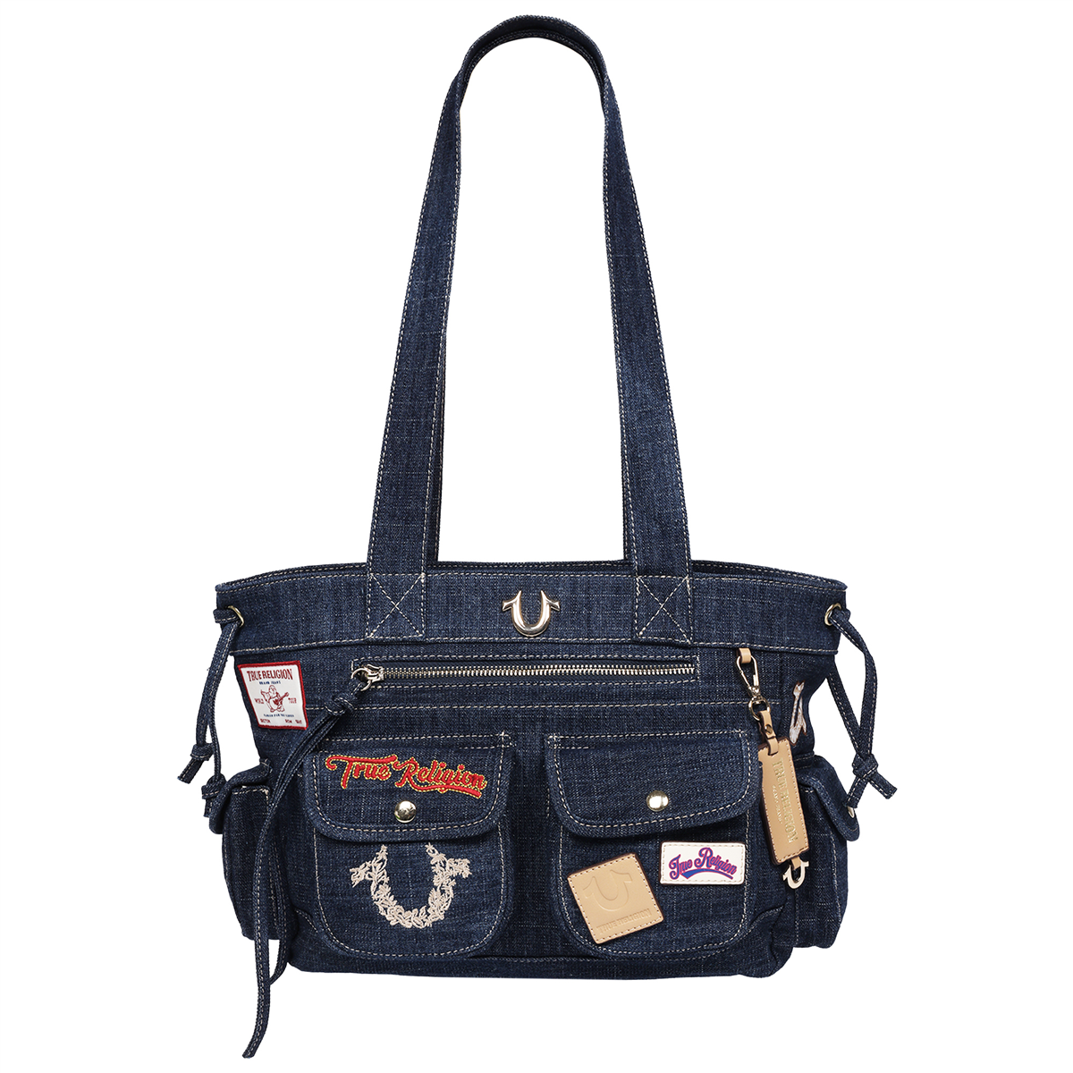Click here for True Religion Multi-Patch Denim Shoulder Bag prices