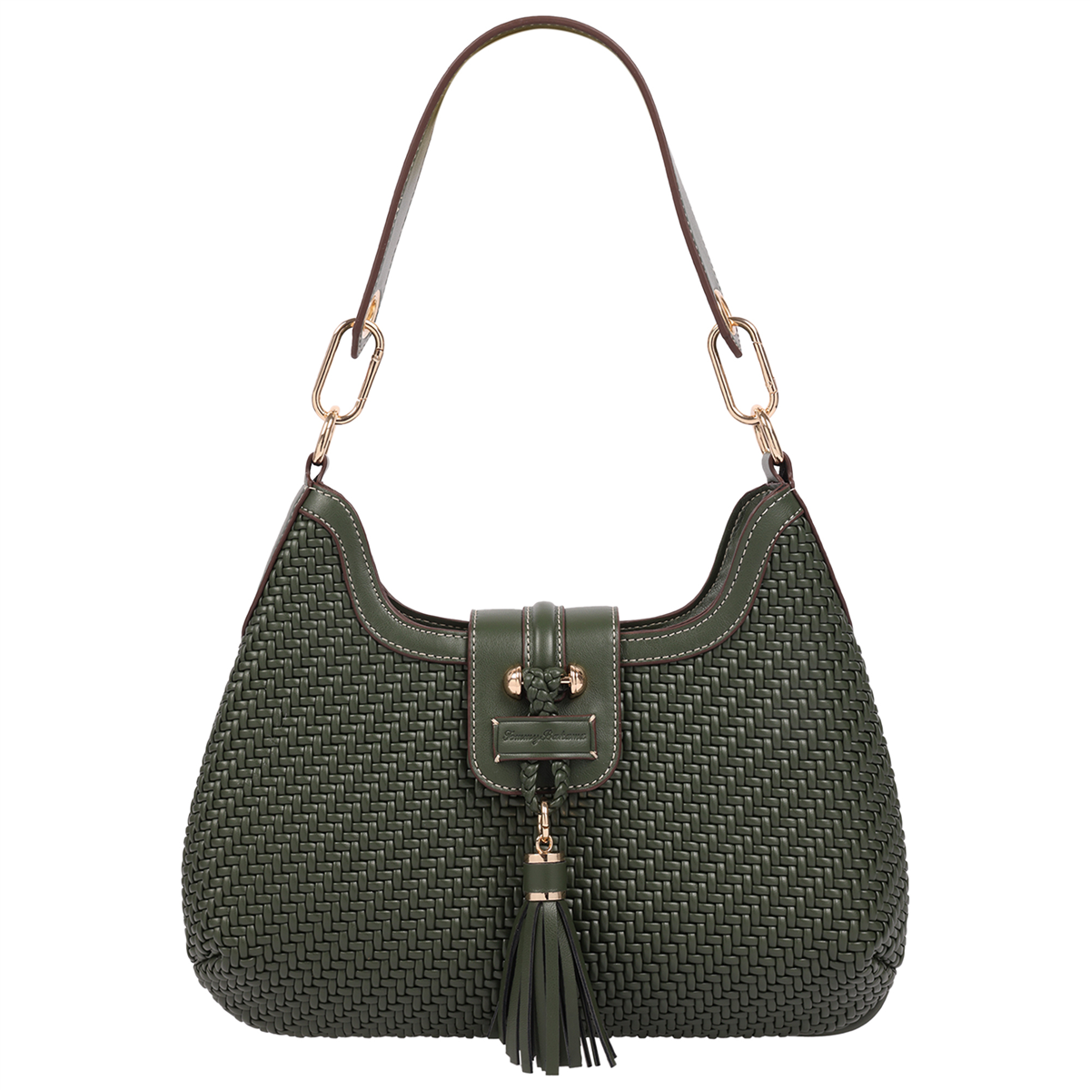 Click here for Tommy Bahama Tassel Tab Woven Hobo Shoulder Bag prices